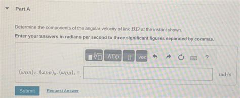 Solved Rod AB Is Attached To The Rotating Arm Using Chegg Com