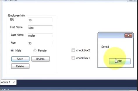 How To Use Checkbox And Radio Button In Window Form