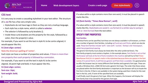 Igcse Ict 04170983 Website Authoring Ajiro Tech Pdf Web Design And Html Internet