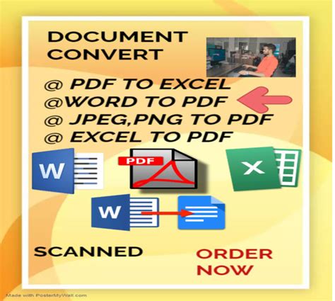 Convert Pdf File Into Word Excel Jpeg Document By Shiv Jangid Fiverr