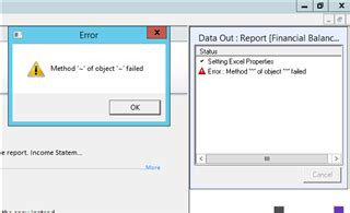 Method Of Object Failed And Sheet Number Does Not Exist In The Workbook Reporting