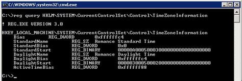 cambiar la zona horaria en windows a través de la línea de comandos y