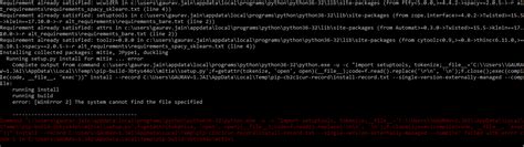 Error Not All Required Packages Are Installed To Use This Pipeline You Need To Install The