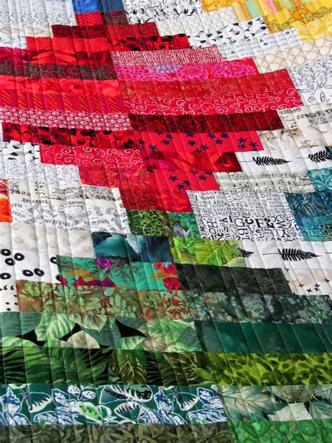 Straight Line Quilting By Wanda S Hanson Exuberant Color Quilt