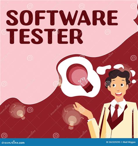 Conceptual Display Software Tester Internet Concept Implemented To Protect Software Against