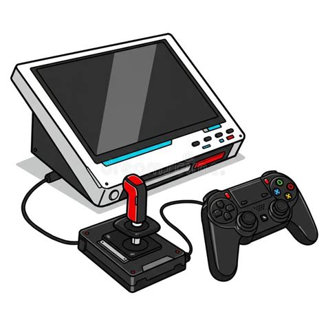 A Stylized Illustration Depicts A Combination Of Retro And Modern Gaming Elements A Stock
