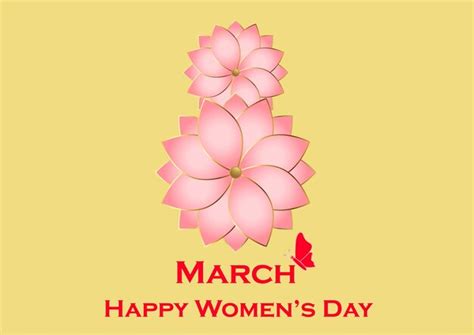 행복한 여성의 날 포스터 디자인 10 프리미엄 벡터