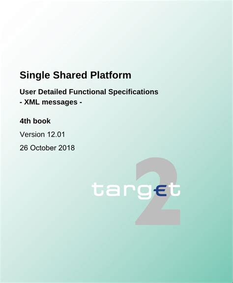 Pdf Single Shared Platform Bundesbank De · Single Shared Platform User Detailed Functional