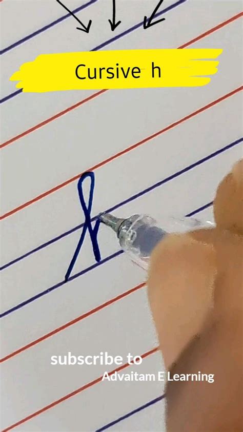 Let S Practise Cursive H Cursivewriting H Education Alphabet Cursive Letterh Follow