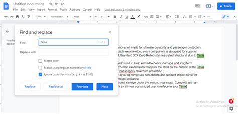 How To Use Find And Replace Google Docs Tool Easy A Z