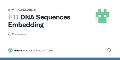 DNA Sequences Embedding Issue Jerryji DNABERT GitHub