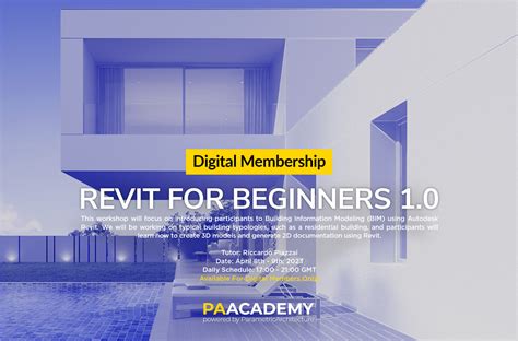 Revit For Beginners Paacademy Webcover Parametric Architecture