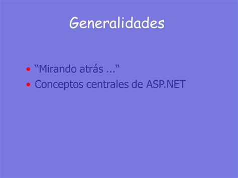 introducción a asp y microsoft framework