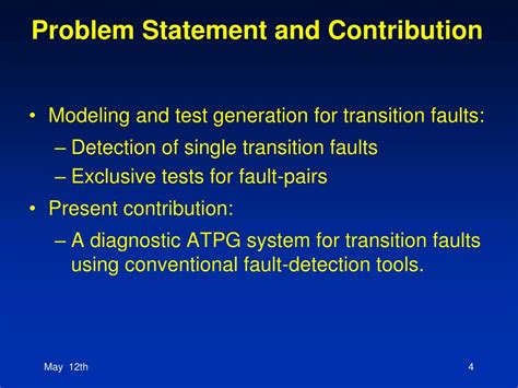 ppt diagnostic test generation and fault simulation algorithms for