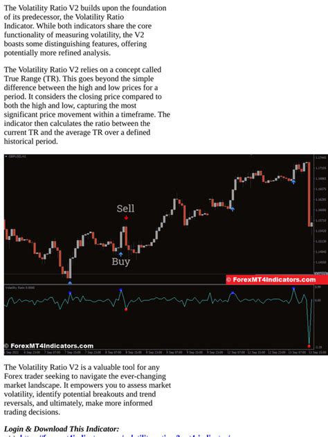 Forex Mt4 Indicators [download] Volatility Ratio V2 Mt4 Indicator Milled