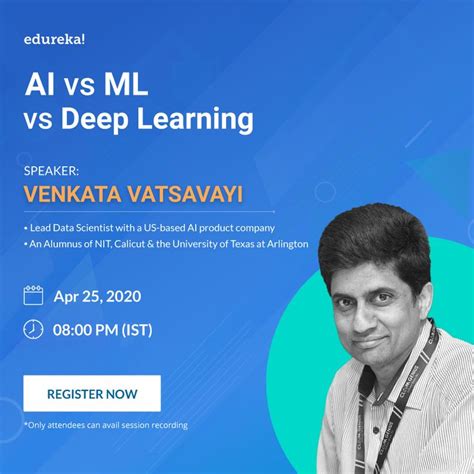 Exclusive Webinar By Venkata Vatsavayi A Lead Data Scientist With A