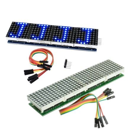 LED Dot Display Matrix Micro Controller Module In BLUE Drag It Anywhere