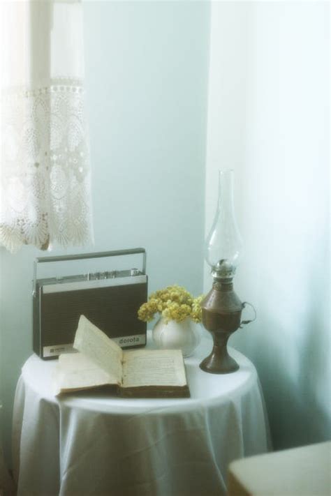 골동품 구식 꽃 라디오 램프 레트로 빈티지 수직 쐈어 장식 책 테이블에 관한 무료 스톡 사진