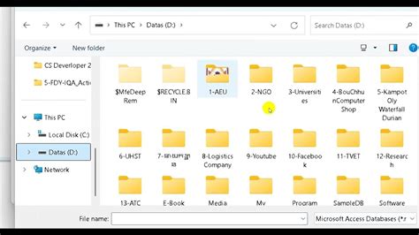 25 how to connect to ms access by oledb c developer youtube