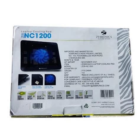 Zebronics Laptop Cooling Pad At Best Price In Patna By Usa Infotech Services Id