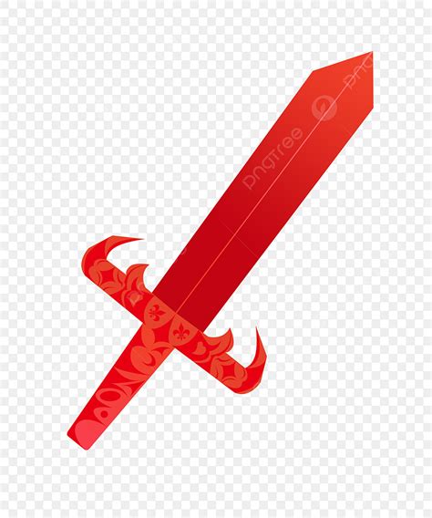 요정 검 게임 일러스트 판타지 무기 붉은 무술 무기 그림 검 게임 게임 Png 일러스트 및 Psd 이미지 무료 다운로드