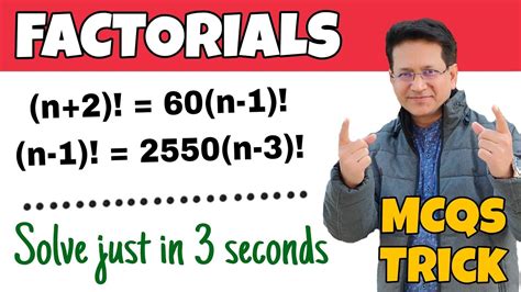 Factorials Shortcuts Permutation And Combination Class 11 Iit Jee