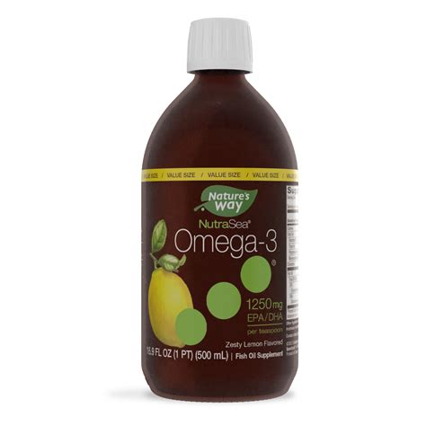 Natures Way Nutra Sea Omega 3 Zesty Lemon 500ml Nahdi