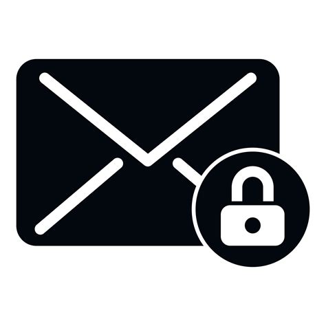 Secured Mail Icon Simple Vector Cipher Data 17326530 Vector Art At Vecteezy