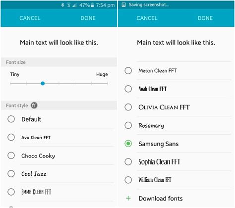 How To Change Default Font In Samsung Galaxy S And S Edge AndroidHits