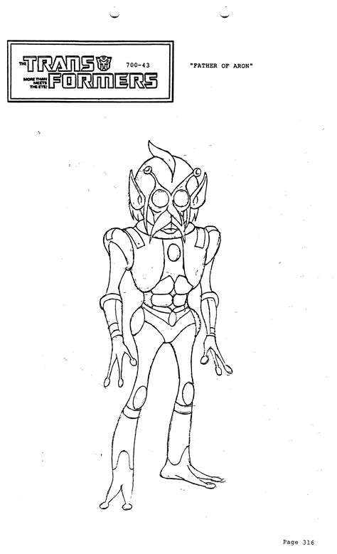 the sunbow marvel archive transformers episode model sheet gallery