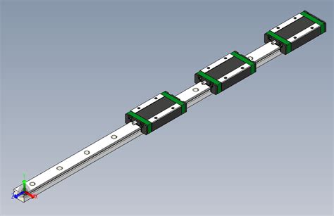 Mgn C╱mgn H 微小型线性滑轨╱直线导轨 Mgn15h3r400z0ci Step模型图纸下载 懒石网