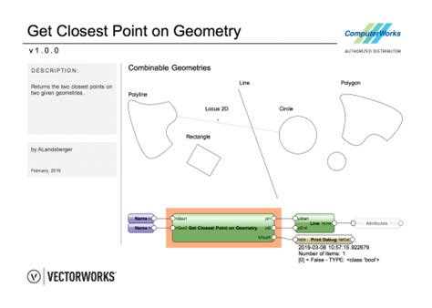get closest point on geometry marionette nodes vectorworks community board