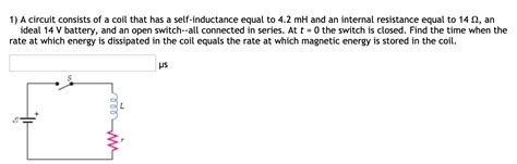 Solved A Circuit Is Constructed With A Resistor Two