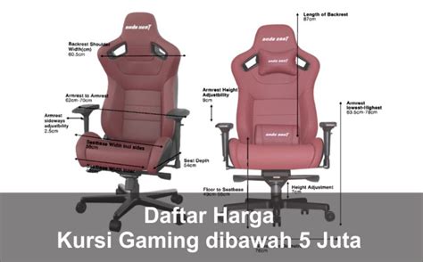 Daftar Harga Kursi Gaming Dibawah Juta Tahun Arsimedia