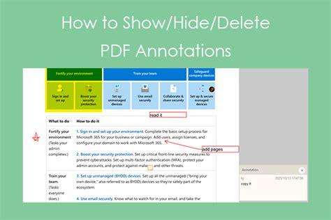 How To Show Hide And Delete Annotations In Pdf