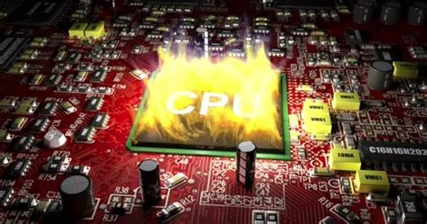 Cpu Without Heatsink Burns On Motherboar Stock Video Pond