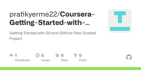 Github Pratikyerme22coursera Getting Started With Git And Github Final Project Getting