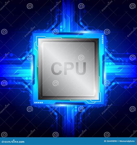 Computer Processor Technology Stock Vector Illustration Of Vector