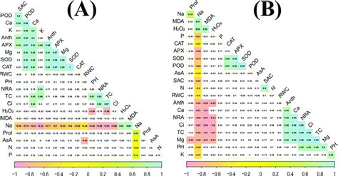 correlation between different morphological traits physiological