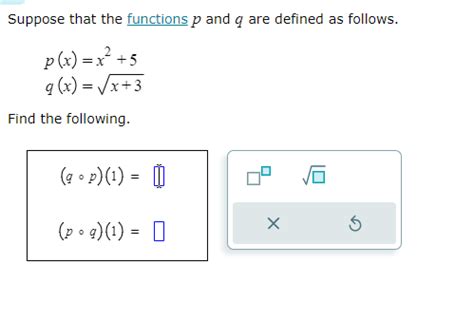 Solved Suppose That The Functions P And Q Are Defined As Chegg