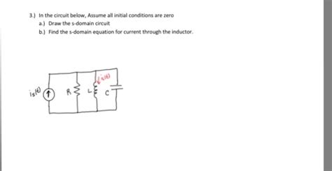 solved in the circuit below assume all initial conditions