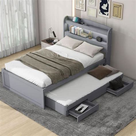 Twin Xl Solid Wood Beds The Home Depot