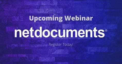 netdocuments webinar 2025 legal tech trends the future of ai driven