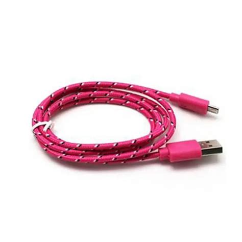 Date Tranfer To Computer Wire Cables 3m 10ft Knit Rope Micro Usb