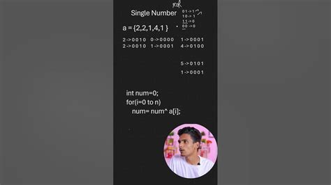 Single Number Problem 💯 Easy Solution 100secondsofcode Coding