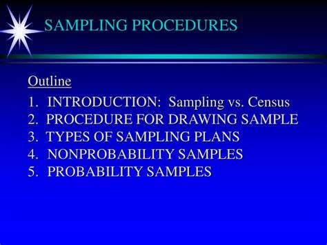 Ppt Sampling Procedures Powerpoint Presentation Free Download Id 270404