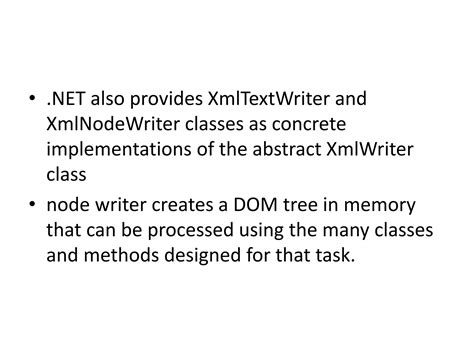 Techniques For Writing Xml Datapptx