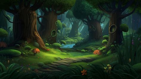 숲 신비한 나무 배경 숲 삼림 산림 배경 일러스트 및 사진 무료 다운로드 Pngtree
