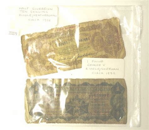 Early Australian Pre Decimal Banknotes Riddle Heathershaw 10