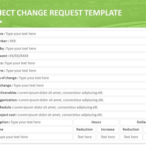 Project Change Log PowerPoint Template